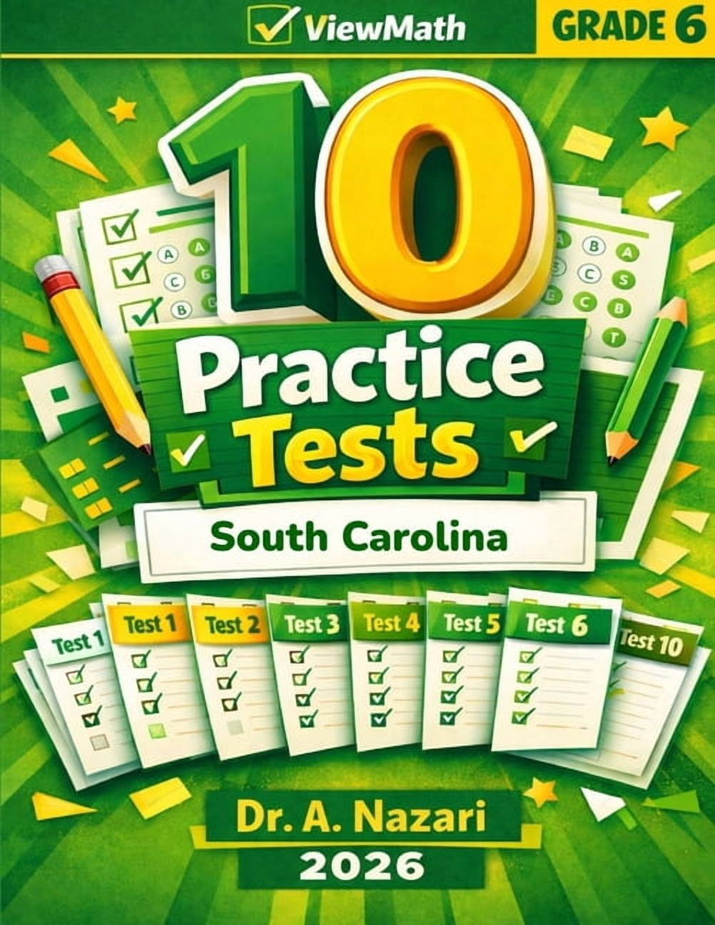 10 South Carolina SC READY Grade 6 Math Practice Tests: The Ultimate ...