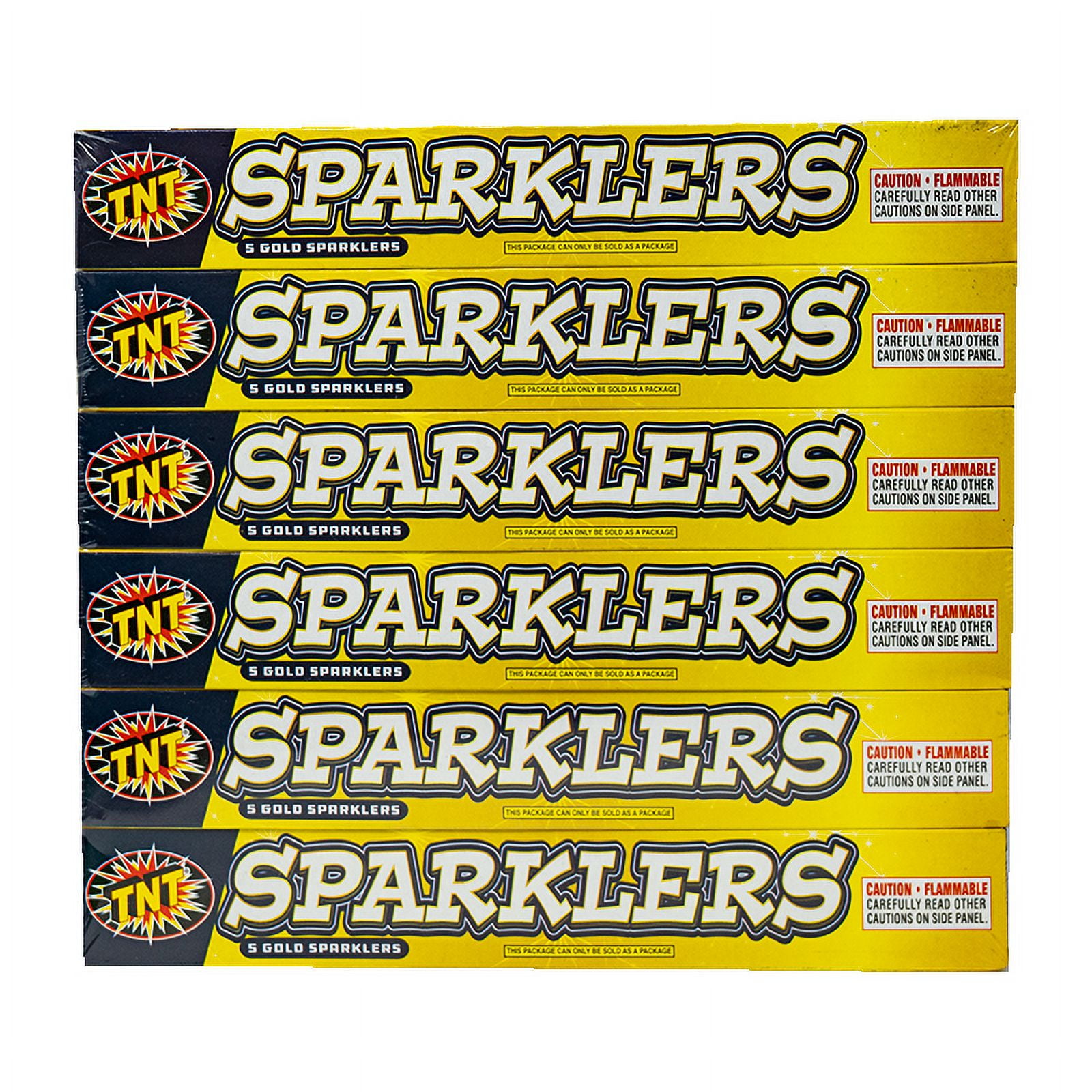 #10 Sparklers, TNT Fireworks, Gold Sparklers, Any Occasion - Walmart.com