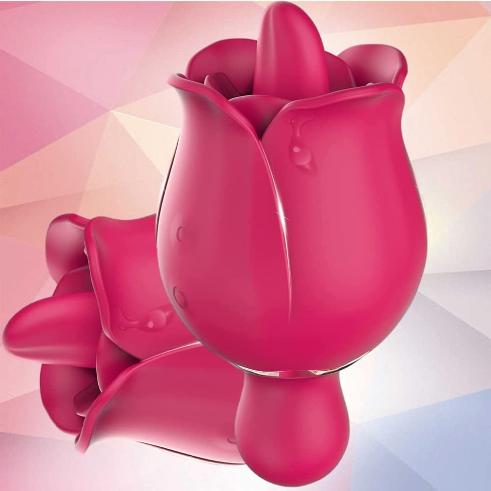 10 Speed for Women Toy Vibrator Toy Rose Flower Rose-Shape Vibrator Multi Speed Toy for Women ...