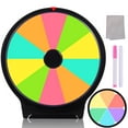 10" Spinning Prize Wheel with Heavy Duty Plastic Base, Double Side ...