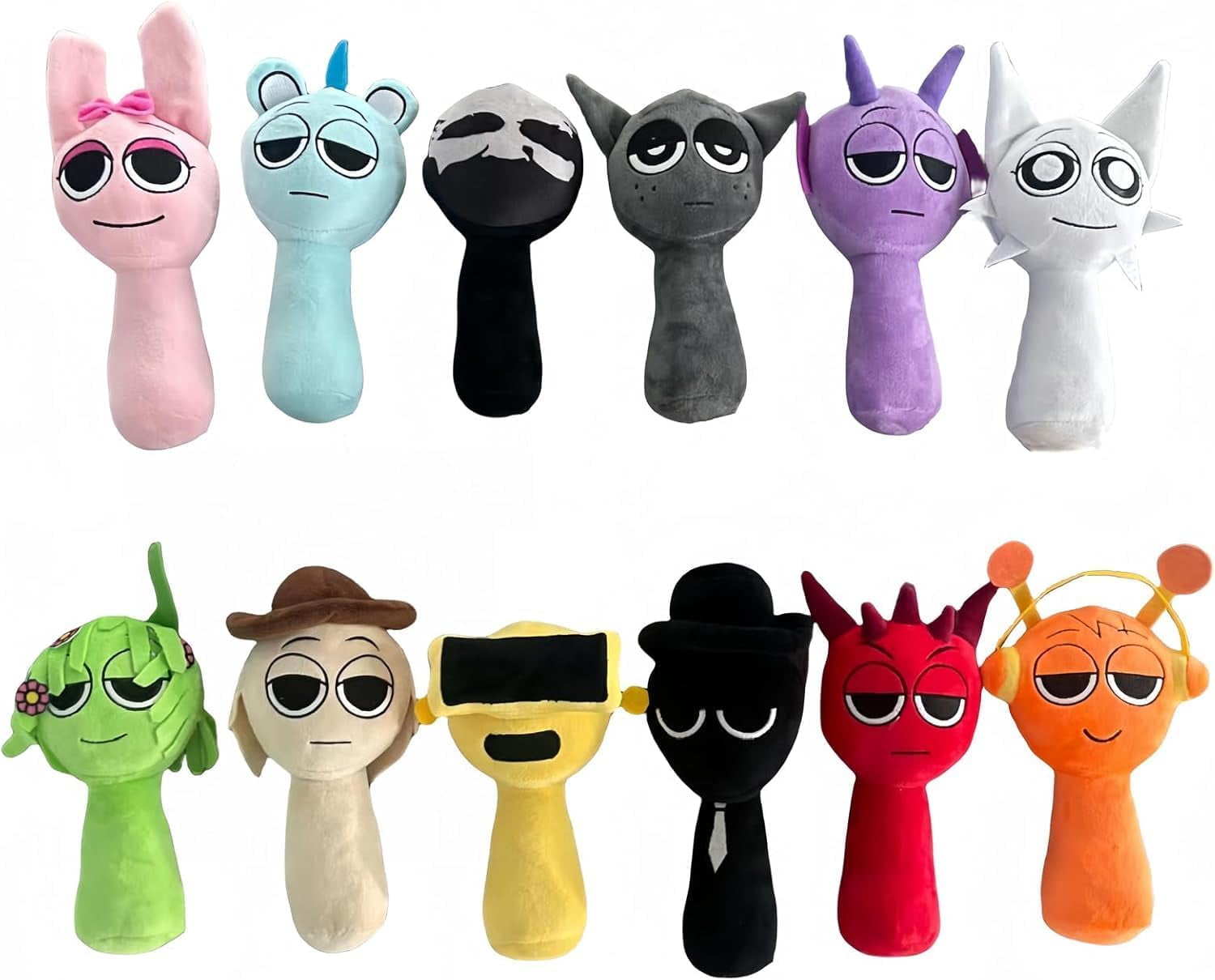 10’’ Sprunki Plush Soft Stuffed Animal Pillow Doll, Sprunki Game Plush ...