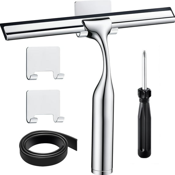 10" Squeegee for Shower Glass Door All-Purpose Shower Squeegee for ...