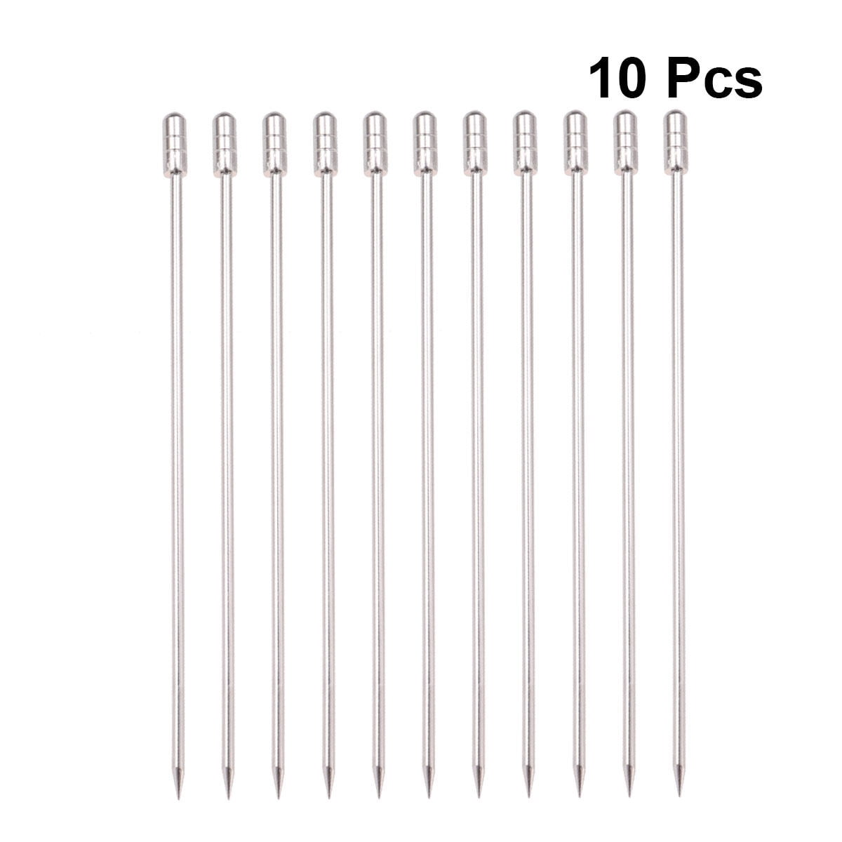 10 Stainless Steel Cocktail Picks Toothpicks Reusable Metal Cocktail ...