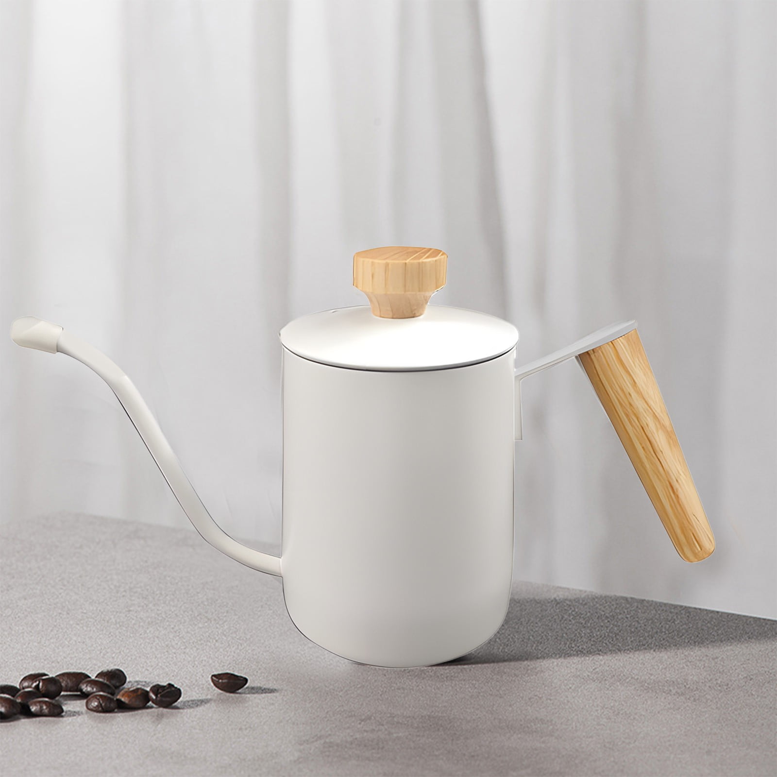 Stainless Steel Coffee Pot, Drip Coffee Maker, Long Spout Thermal ...