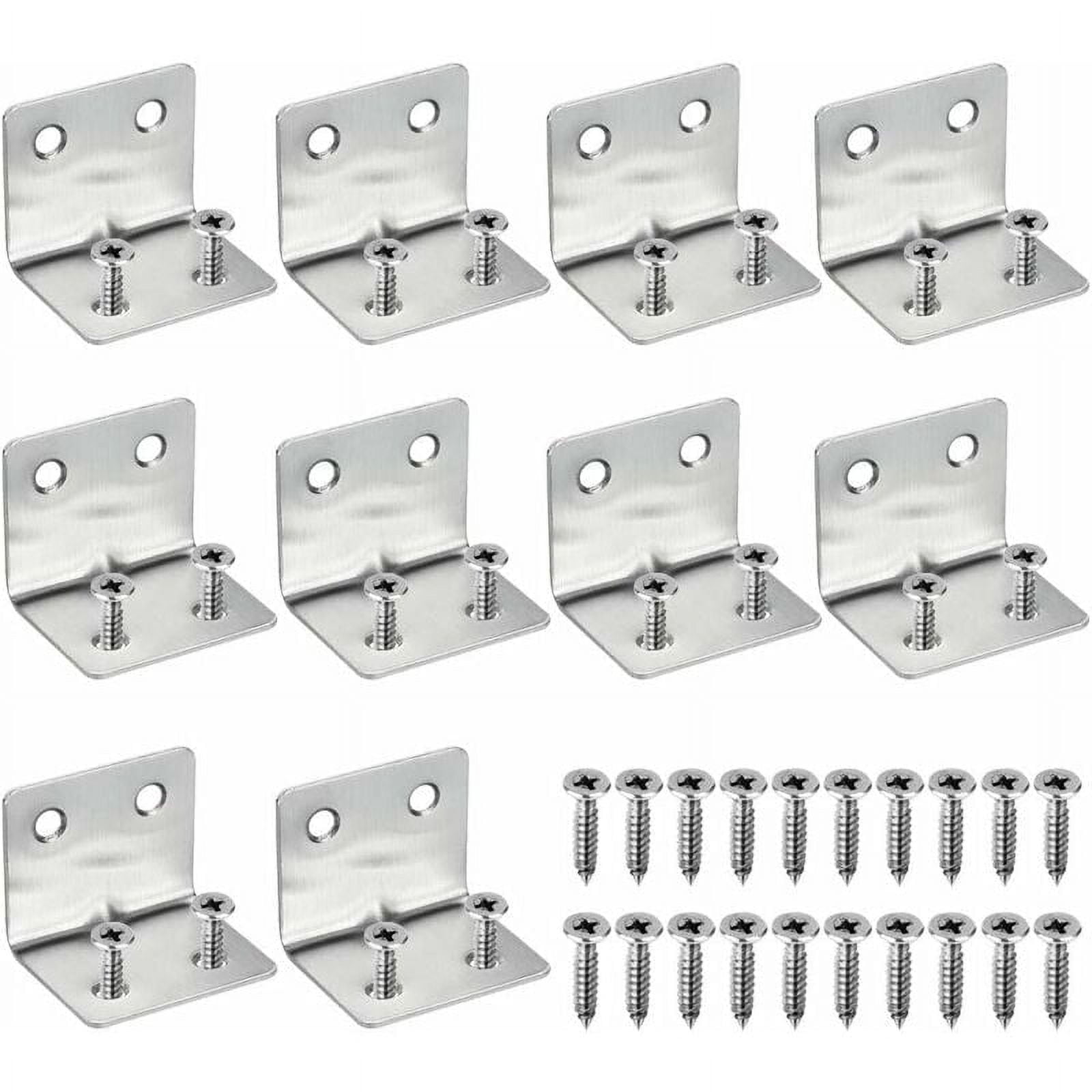 10 Stainless Steel Fixed Brackets Installation Bracket 30X37X1.3Mm L ...