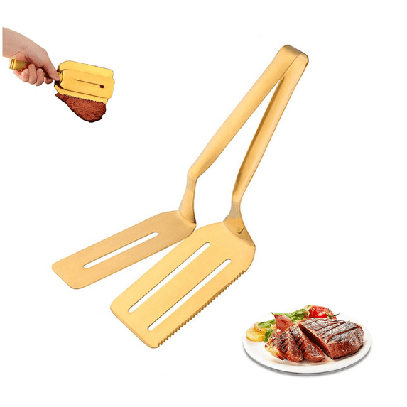 10" Stainless Steel Grill Clamp, 2026 Anti-Scald Double-Sided Spatula ...