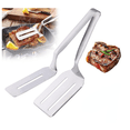 10" Stainless Steel Grill Clamp Spatula, Upgraded Multi-Functional ...