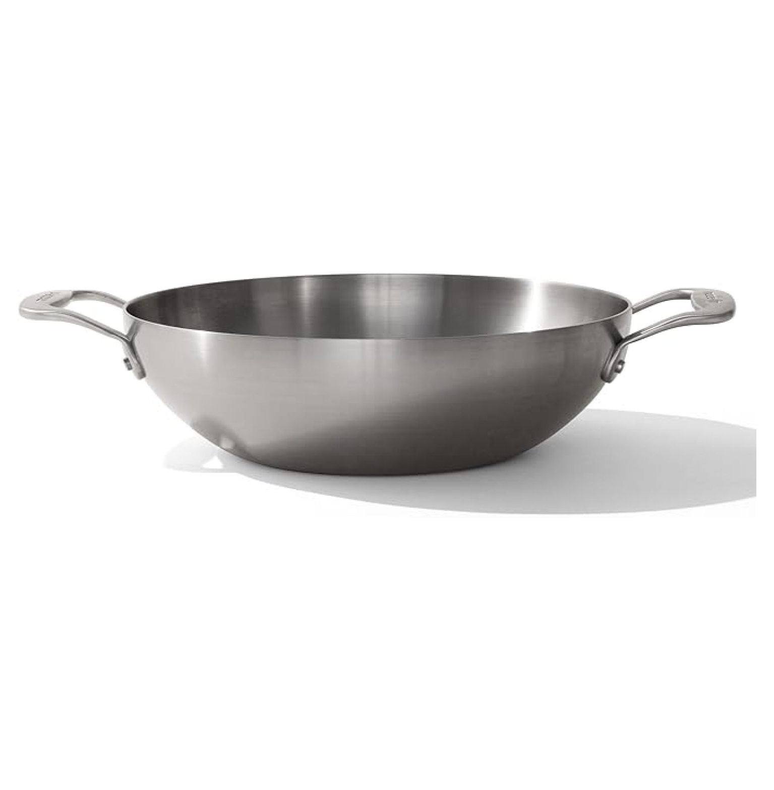 10" Stainless Steel Kadai Pan - 5 Ply Clad - Professional Induction ...