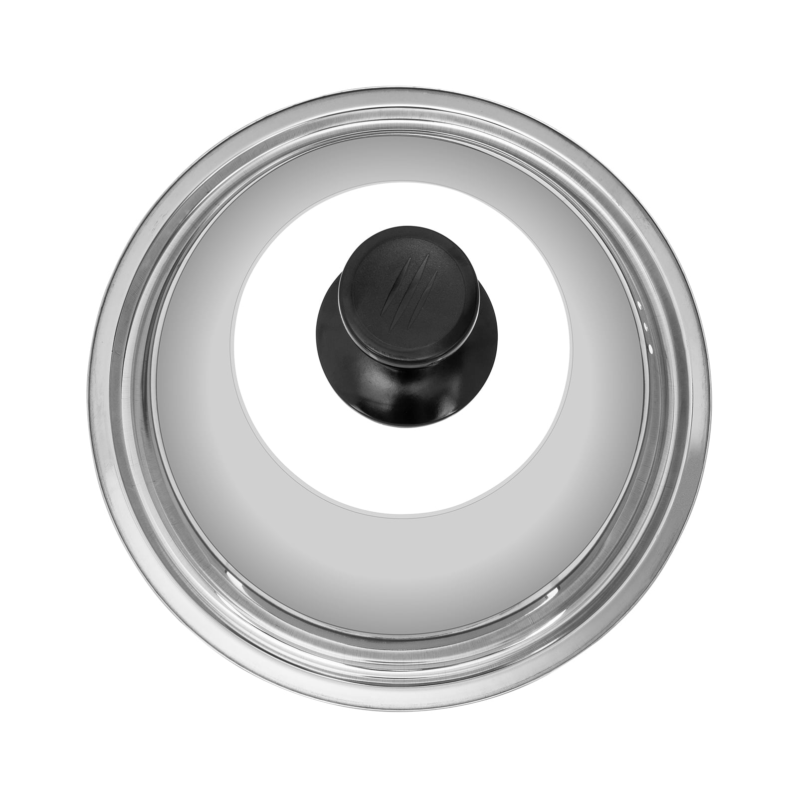 10" Stainless Steel Wok Lid Universal Pot Pan Frying Cover with Handle ...