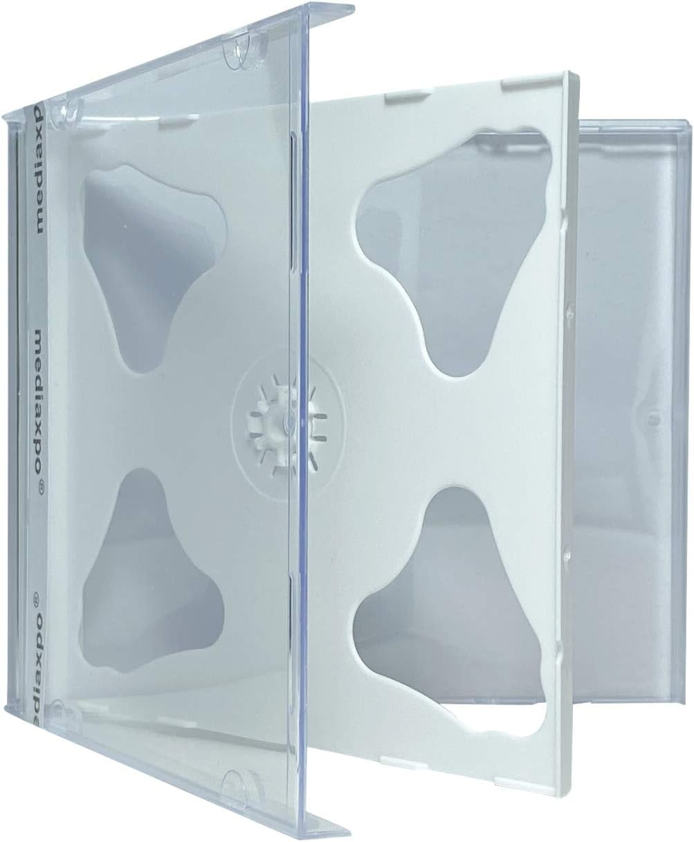10 Standard White Double CD Jewel Case - Walmart.com