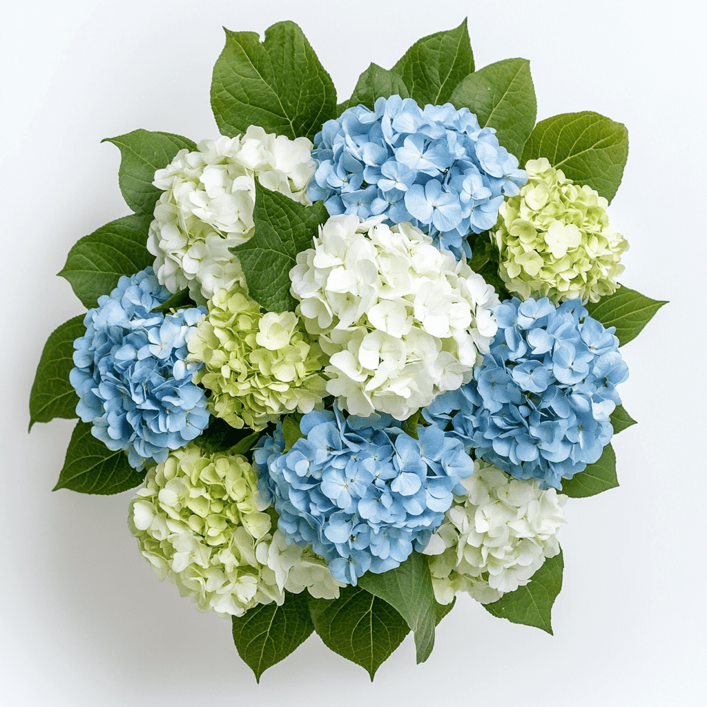 10 Stems of Assorted Color Hydrangeas- Beautiful Fresh Cut Flowers ...