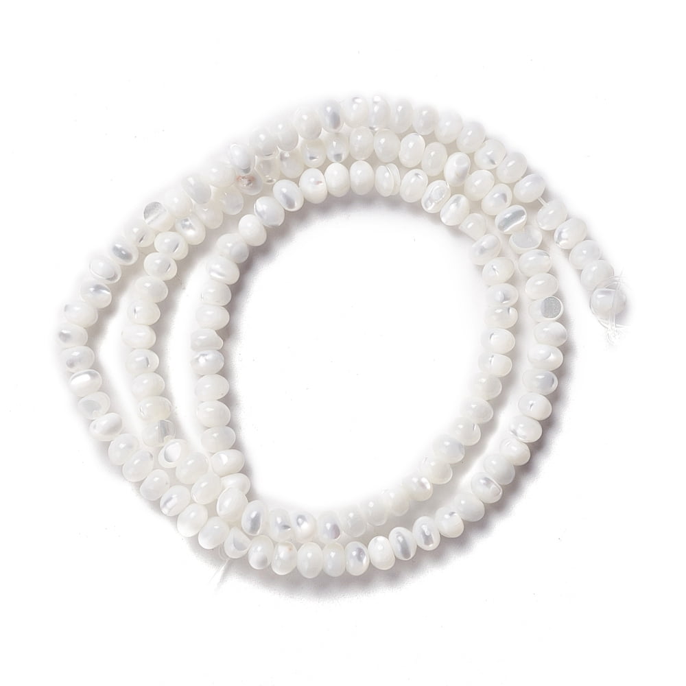 10 Strand Natural Trochid Shell/Trochus Shell Beads Strands Abacus ...