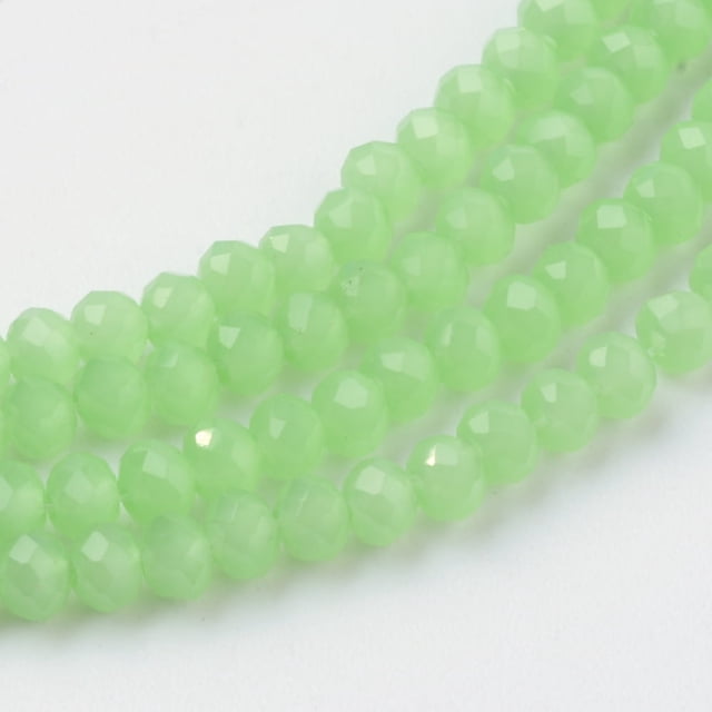 10 Strand Transparent Glass Beads Strands Faceted Rondelle 3x2mm Hole ...