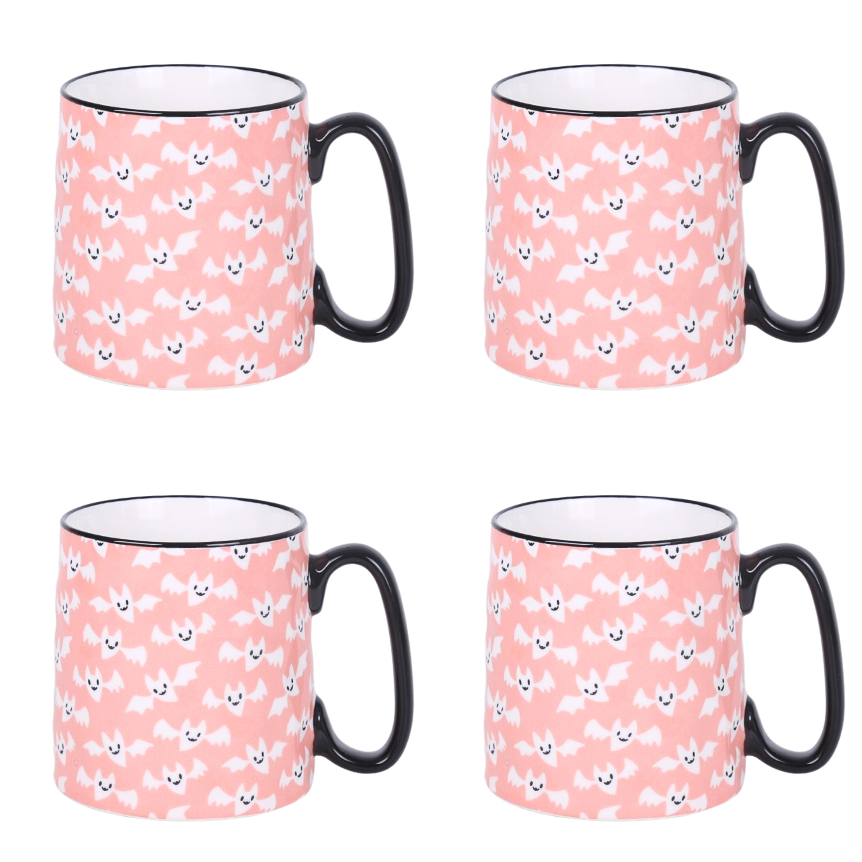 10 Strawberry Street Bella Ghost Bat Mug, Set of 4 - Walmart.com