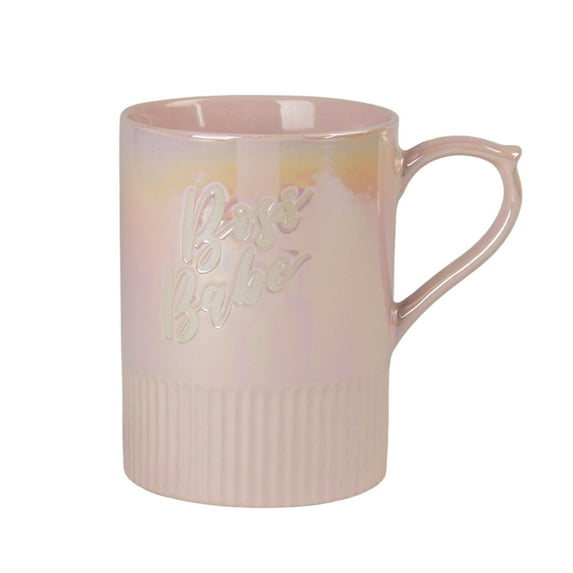 10 Strawberry Street Elsa Boss Babe 22 oz Luster Pink Ceramic Mug ...