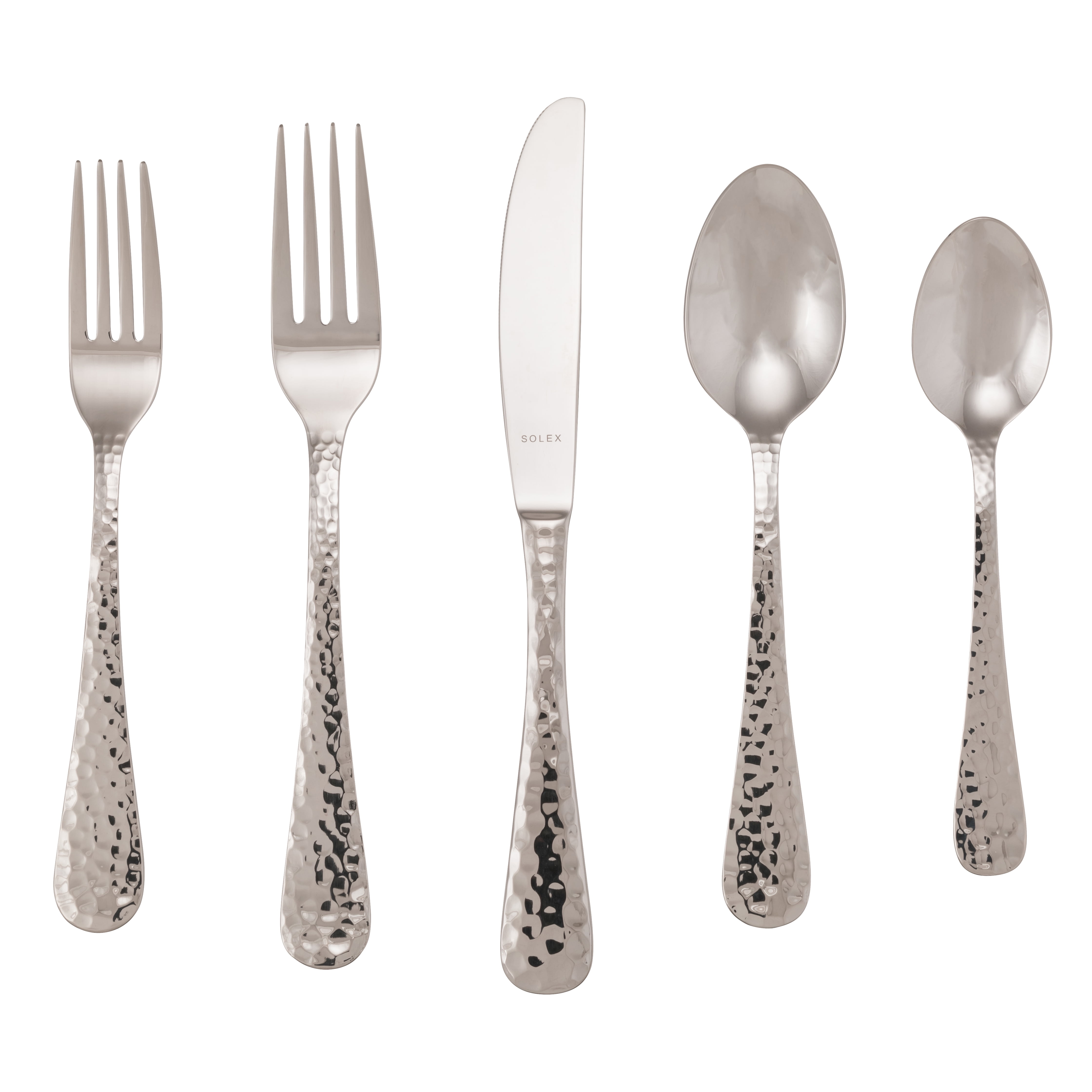 10 Strawberry Street Lena 20 Piece 18/10 Stainless Steel Flatware Set ...