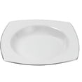 10 Strawberry Street Lotus Silver Line 9" Rim Soup Plates, Set of 4 ...