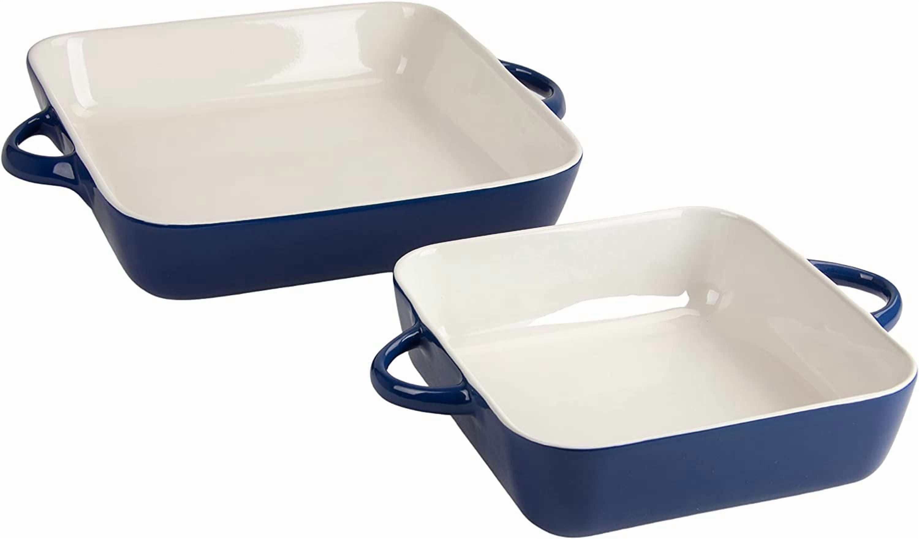 10 Strawberry Street Sienna Square 10" and 8" Bakeware Set, Blue ...