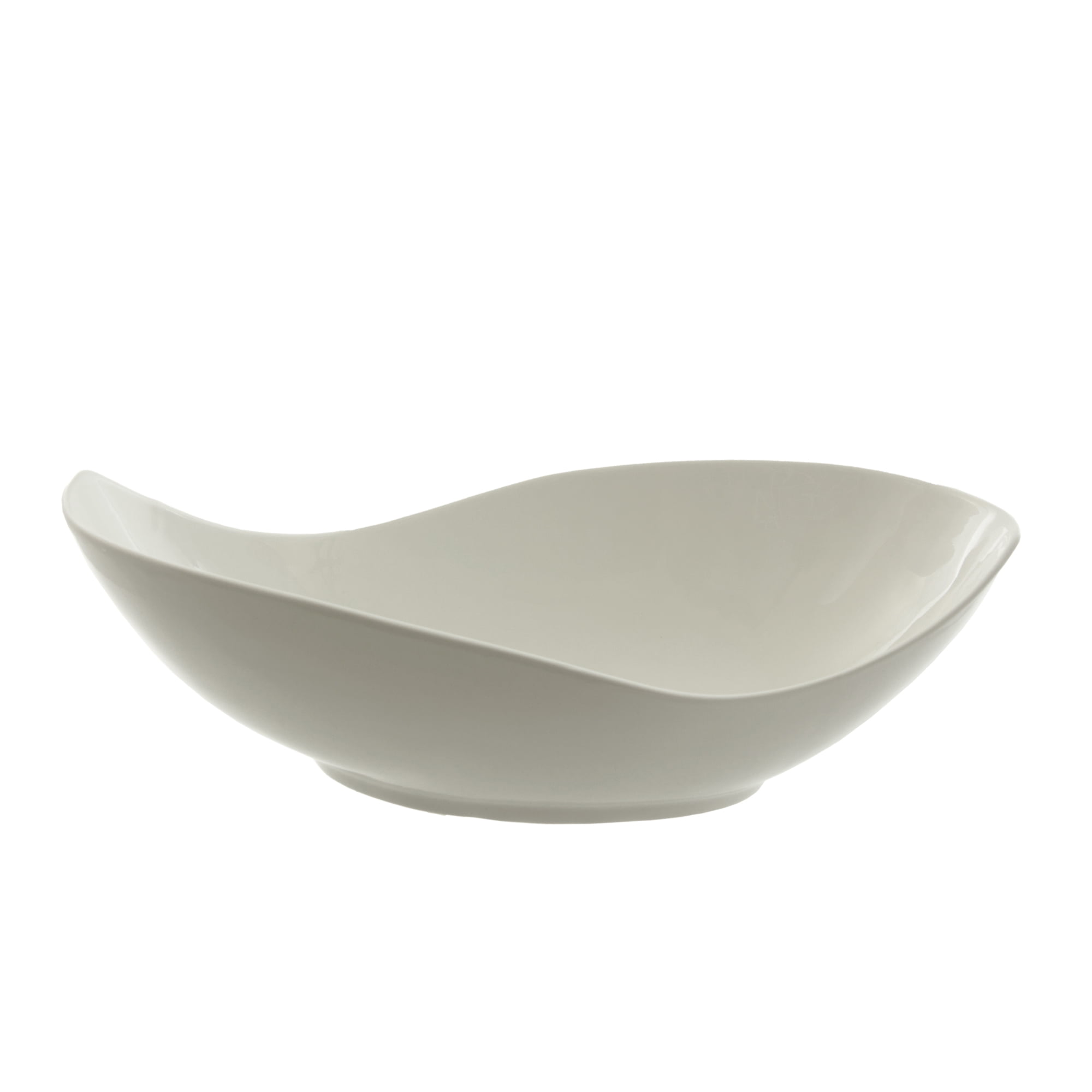 10 Strawberry Street Whittier 16" Canoe Serving Bowl, White - Walmart.com