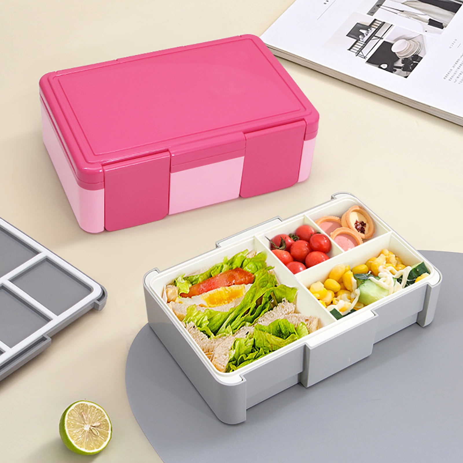 Under 10,Student Lunch Box Microwave Oven Plastic Lunch Box for Office ...