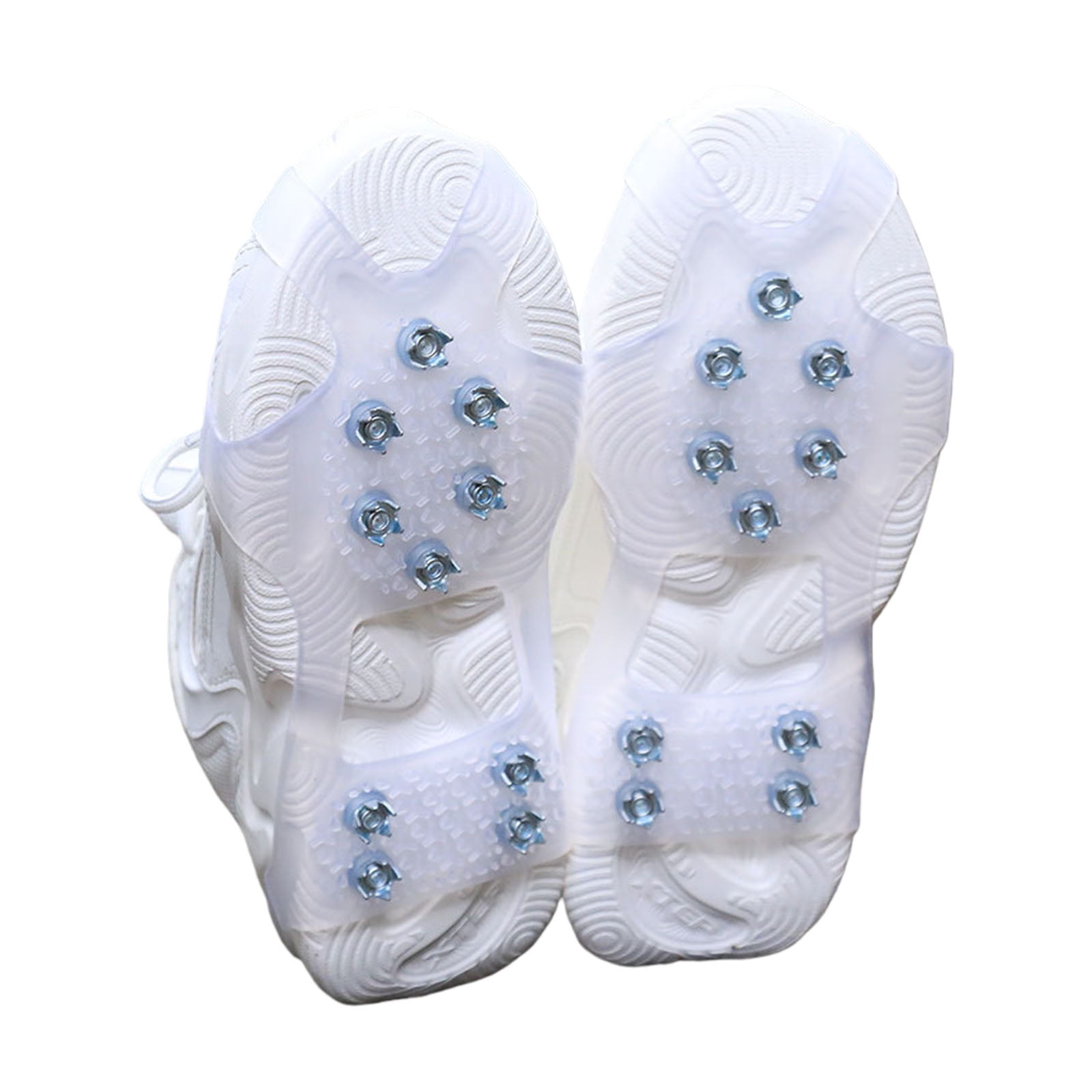 10 Studs Antislip Ice Cleats For Winter Shoes Covers Steel Spikes ...