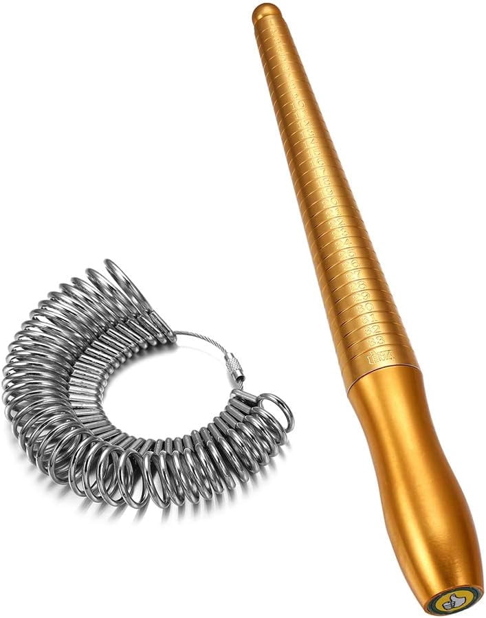 10 Style Finger Sizes Measuring Equipment Metal Stick Ring Sizer Ring ...