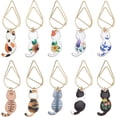 10 Styles Metal Bookmark Paperclip Cat Paper Clips Holder Clamp Small ...