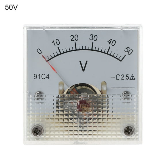 10 Styles Voltmeter Rectangular Class 2.5 Analog Panel Volt Voltage ...