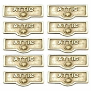 Switch Plate Tags DRIVEWAY Name Signs Labels Chrome Brass Traditional ...
