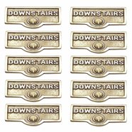 Switch Plate Tags DRIVEWAY Name Signs Labels Chrome Brass Traditional ...