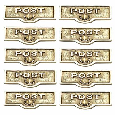 2 Switch Plate Tags SHELF Name Signs Labels Lacquered Brass Traditional ...