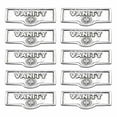 10 Switch Plate Tags VANITY Name Signs Labels Chrome Brass Traditional ...