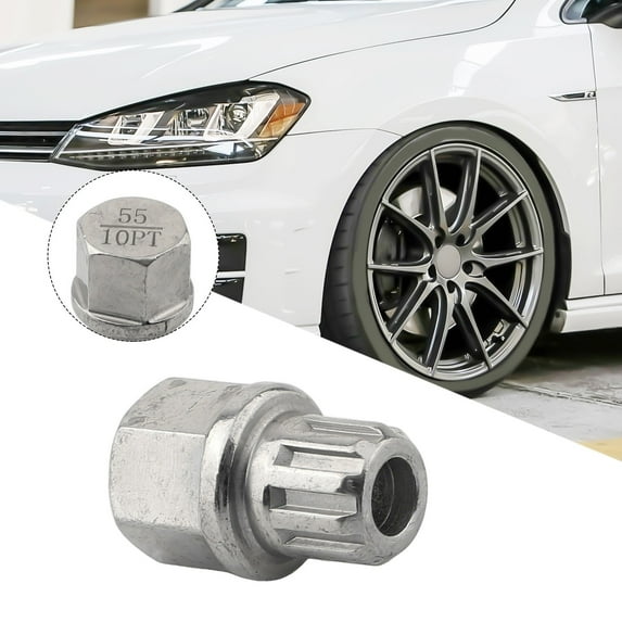 10 Teeth Car Wheel Lock Nuts Locking Lug Nuts Lug Nut Bolt Car Wheel ...
