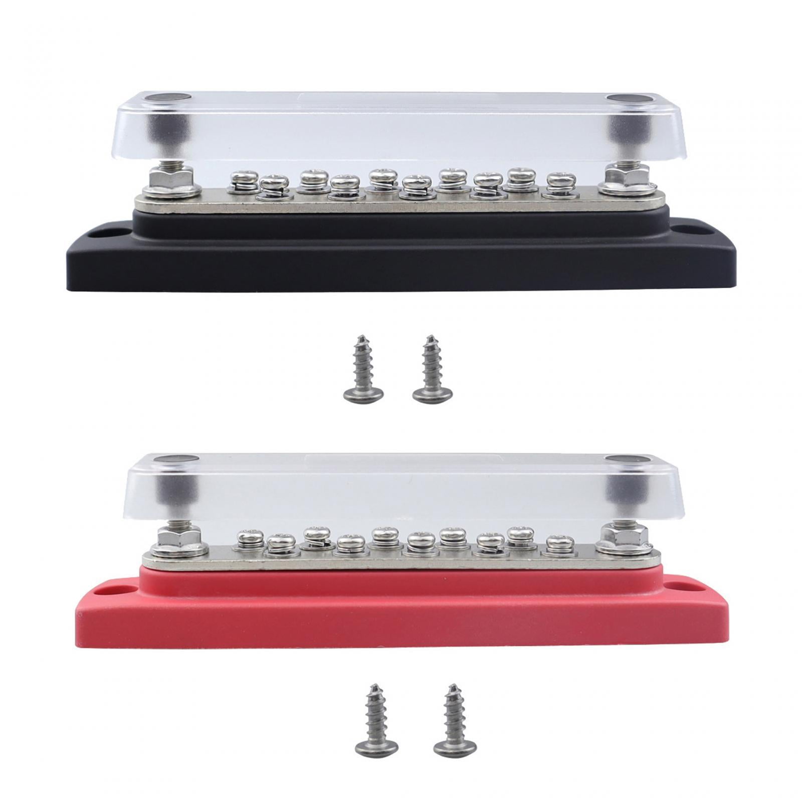 10 Terminal Busbar Power Distribution Terminal Block with Fireproof ...