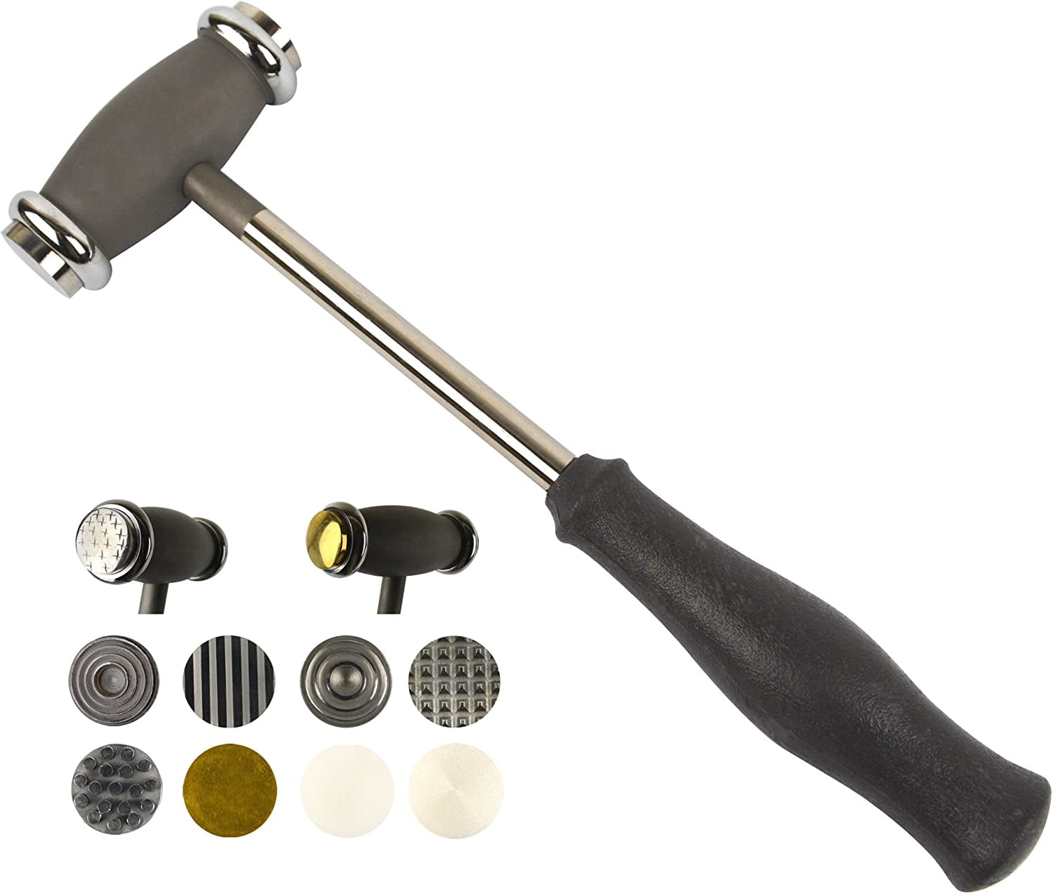10" Texturing 12 Interchangeable Faces Brass Nylon Steel Gripped ...