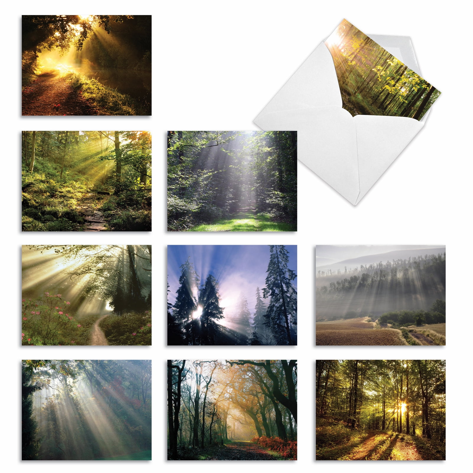 10 Thank You Cards Pack - Shining Through - Walmart.com