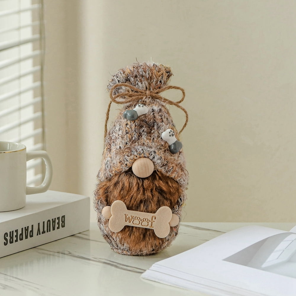 10" Thanksgiving Fall Gnomes, Autumn Plush Dog Gnomes Elf Decorations ...