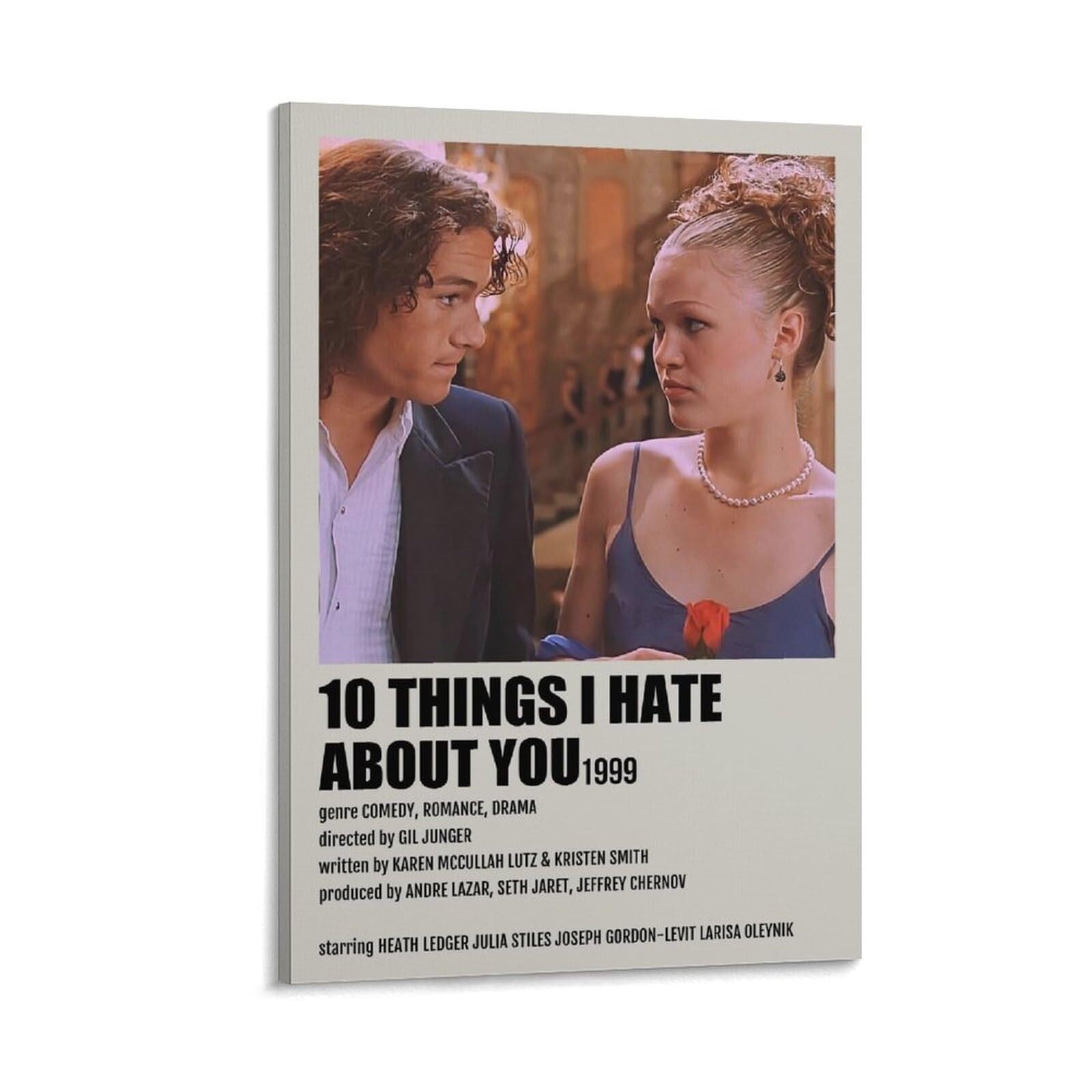 10 Things I Hate About You Movie Poster Print Poster Prints Canvas Wall ...