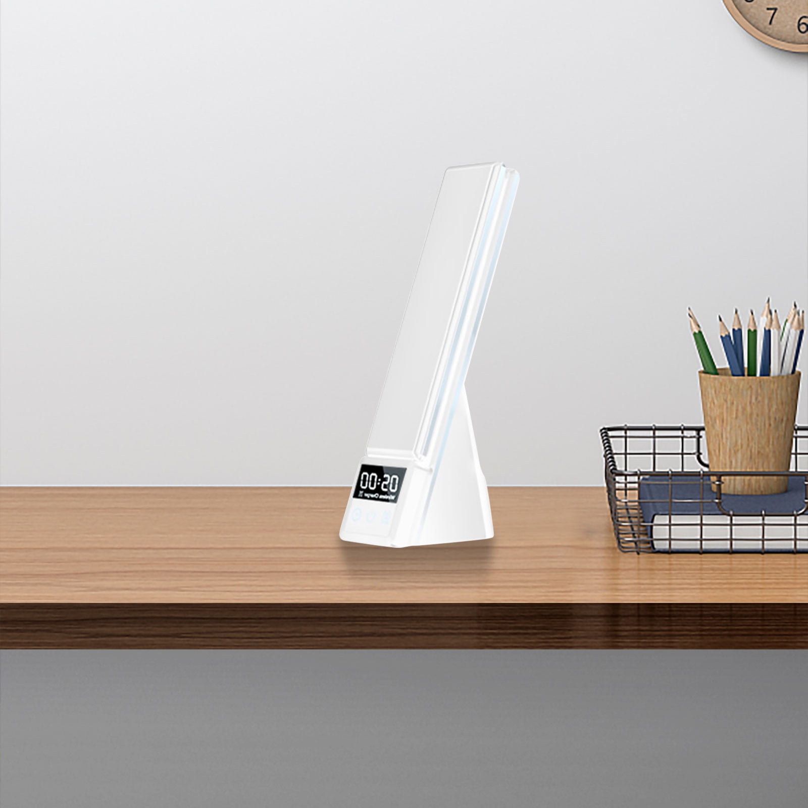 Under 10, Three-in-One Desk Lamp, Wireless Charger, LED Clock, Modern ...