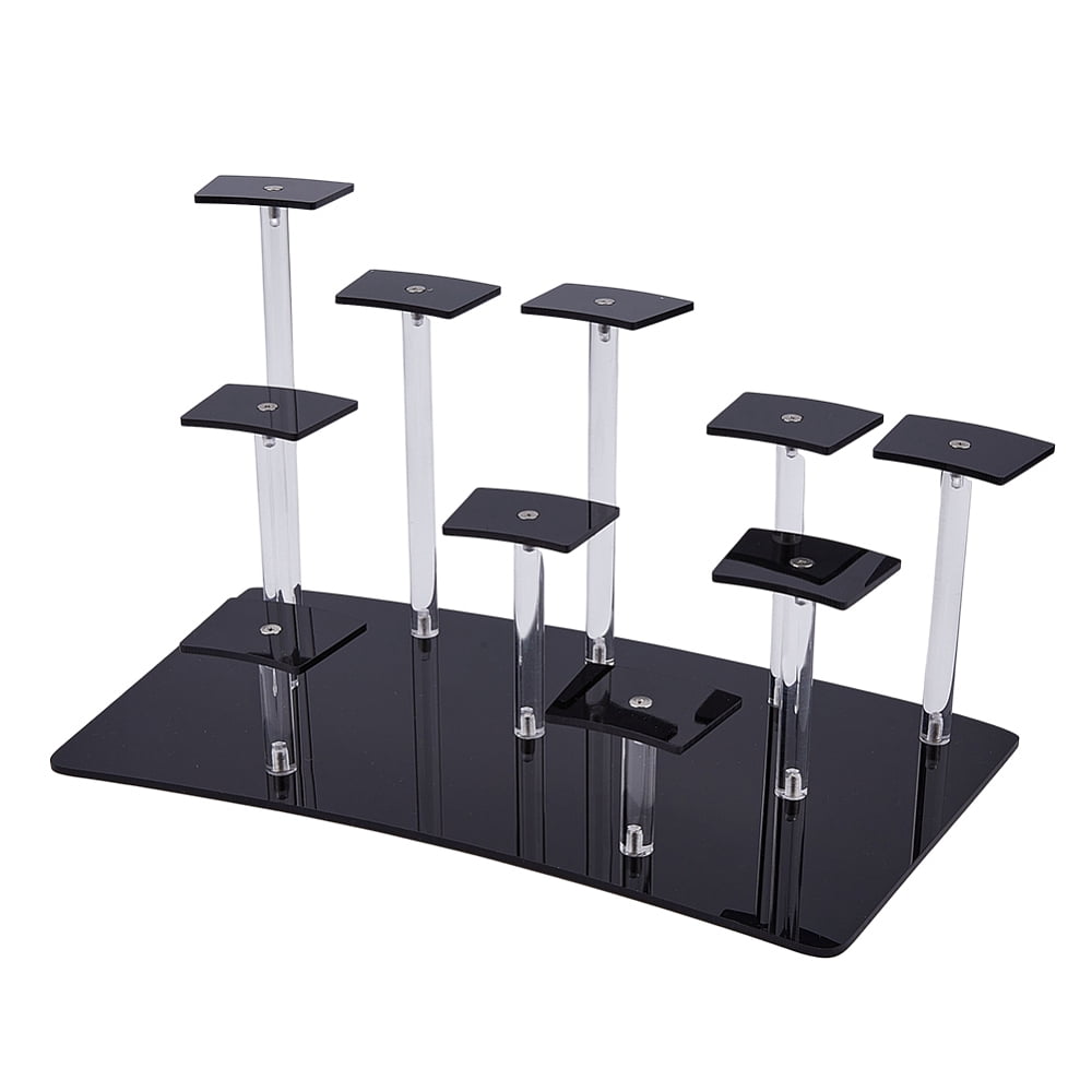 10-Tier Acrylic Action Figures Organizer Display Risers Cupcake Dessert ...