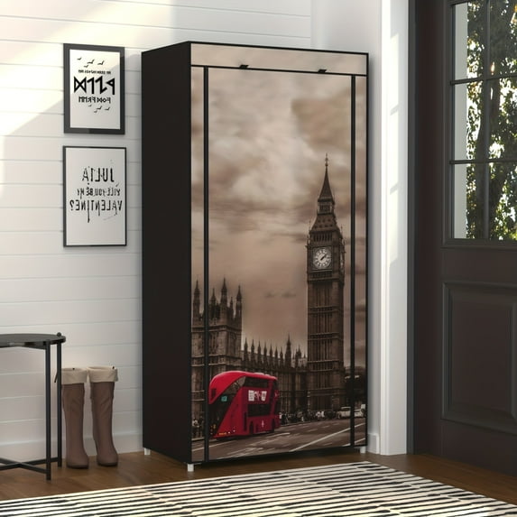 10-Tier Heavy-Duty Metal Shoe Rack with Dust Cover, Holds 30 Pairs ...