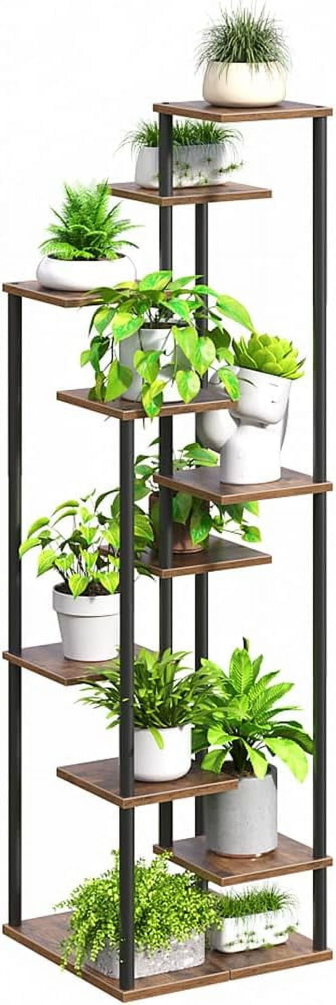 10 Tier Plant Stand Indoor, Tiered Corner Plant Shelf Flower Stand for ...
