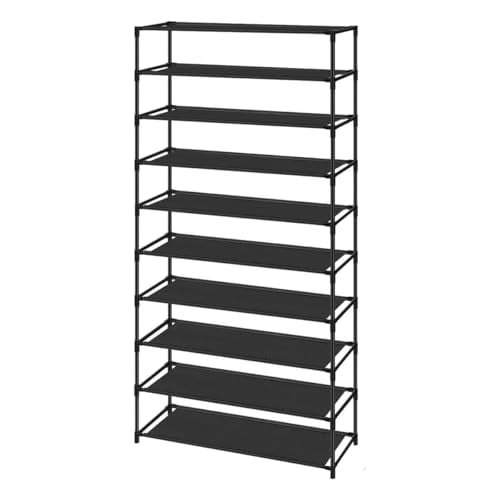 10 Tier Stackable Shoe Rack - Sleek Storage Solution - Walmart.com