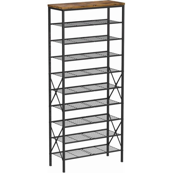 10-Tier Tall Shoe Rack, Large Capacity Shoe Shelf Holds40-45 Pairs ...