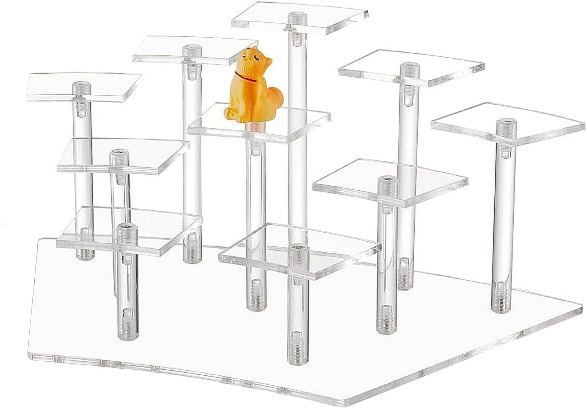 10 Tiers Acrylic Display Riser Stand Minifigures Display Risers Arc ...