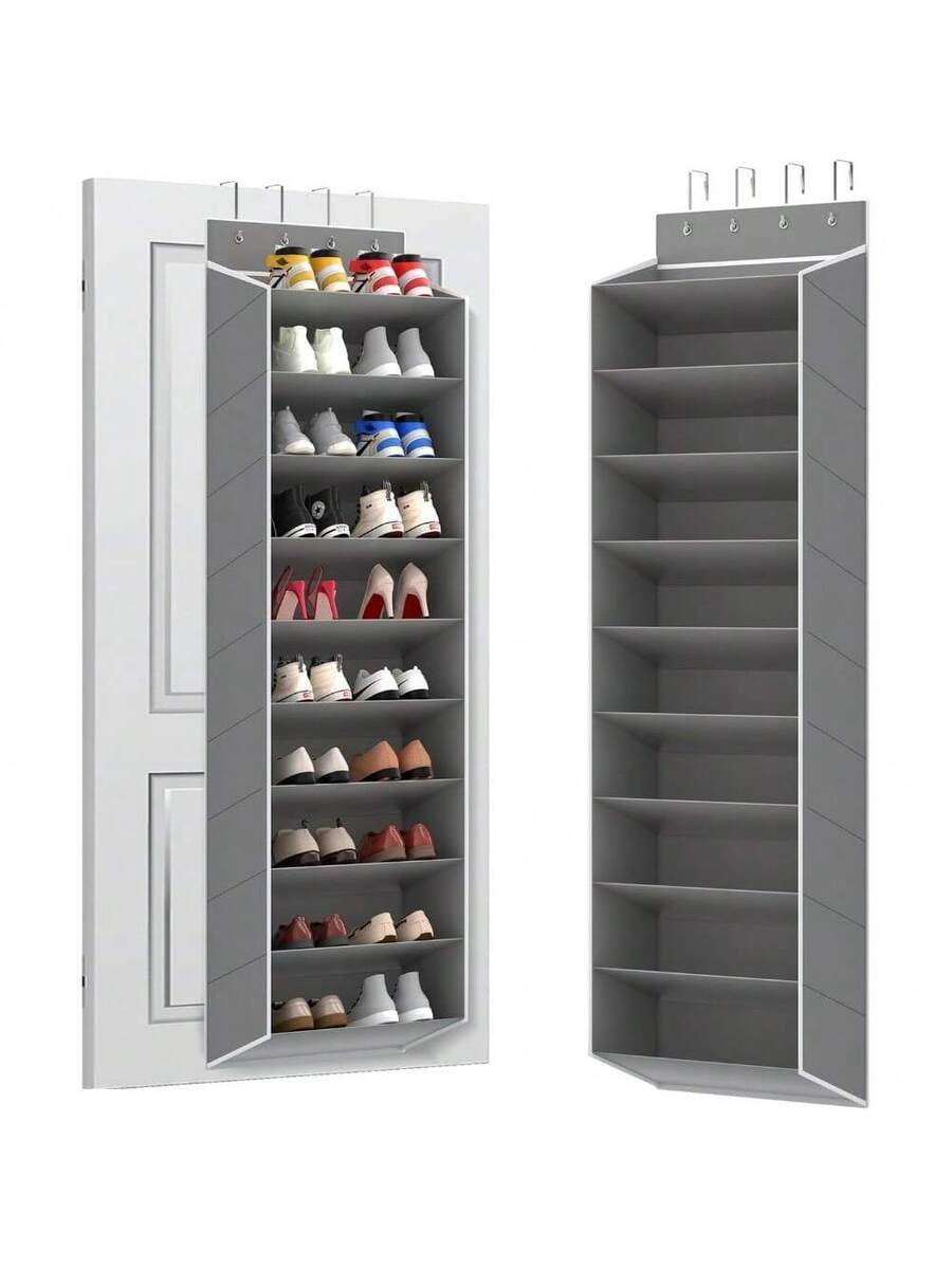 10 Tiers Large Size Over The Door Shoe Organizer Storage, Hanging Shoe ...