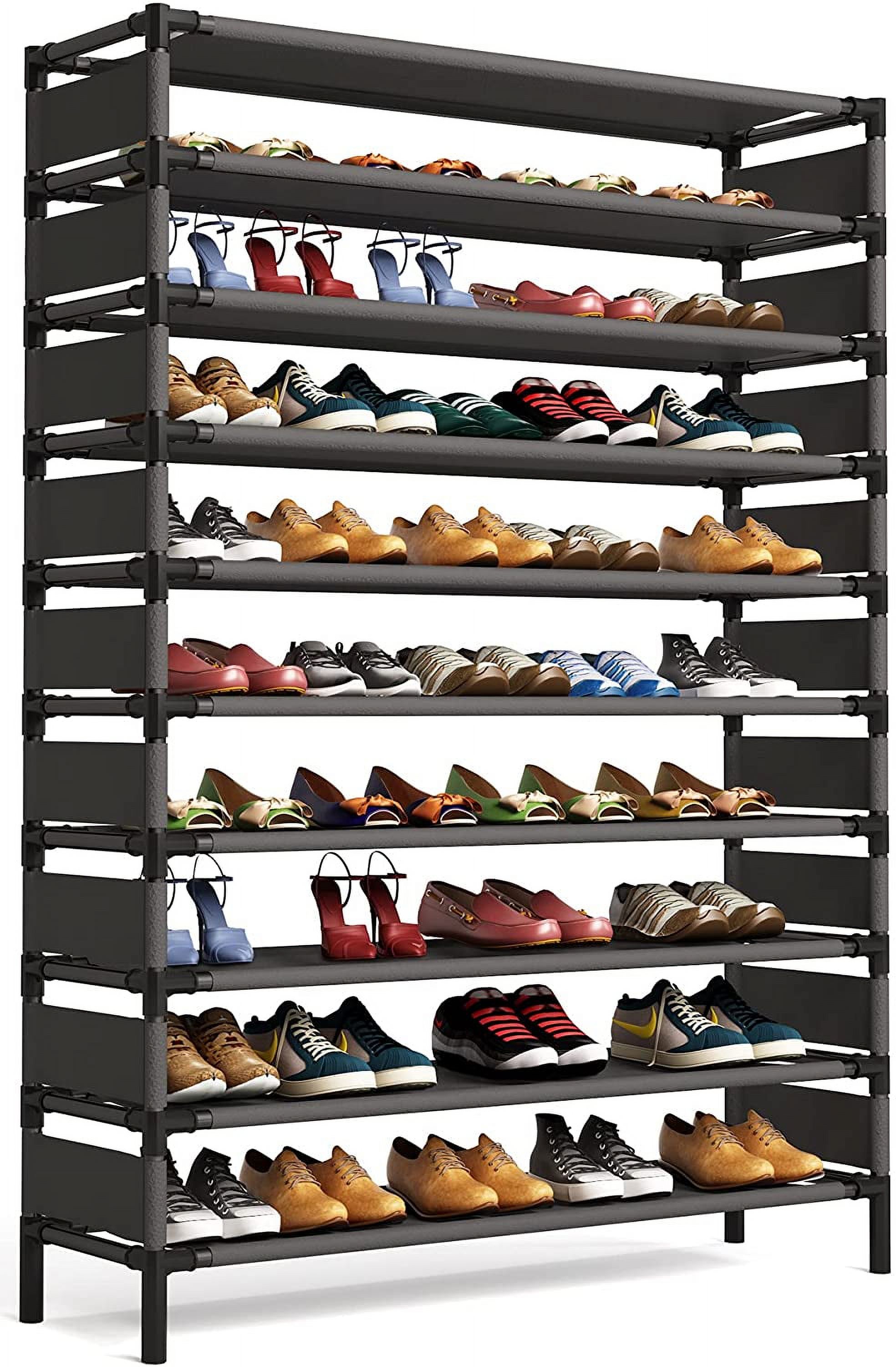 10 Tiers Shoe Rack, Large Capacity Organizer, Extra Large Shoe Shelf ...