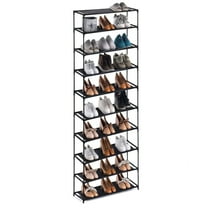 Ktaxon 10-Tier Compact Shoe Rack, 30 Pairs Storage Organizer, Space ...