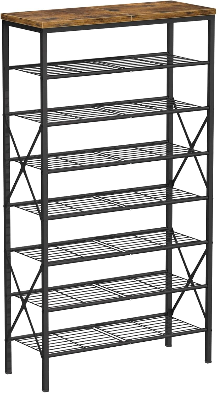 10 Tiers Shoe Storage Organizer, Large Capacity Shoe Shelf Holds 32 ...