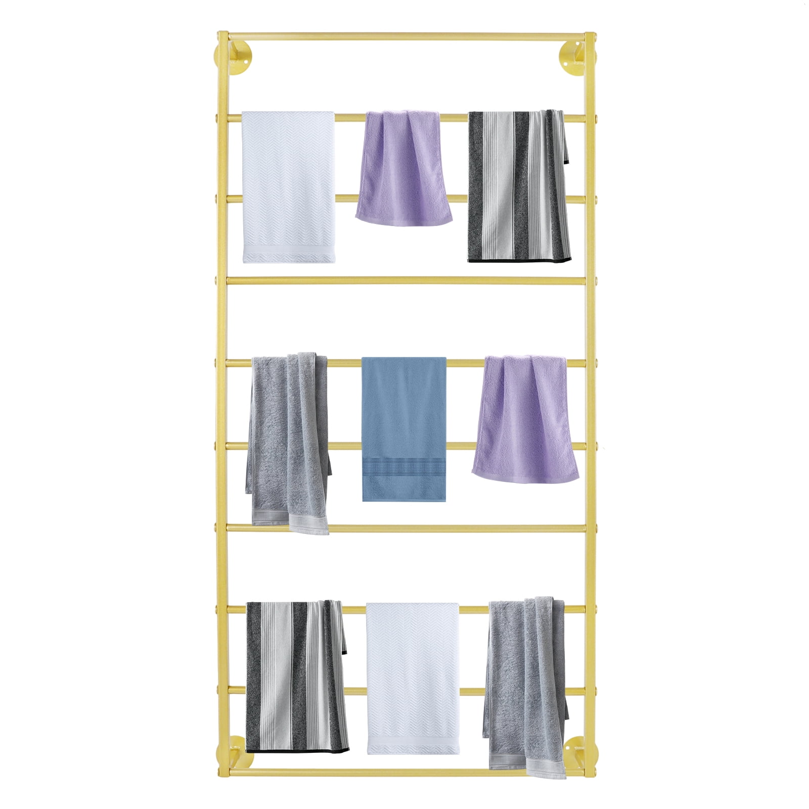 10 Tiers Wall Mounted Retail Display Rack Tie & Scarf Rack, Bathroom ...